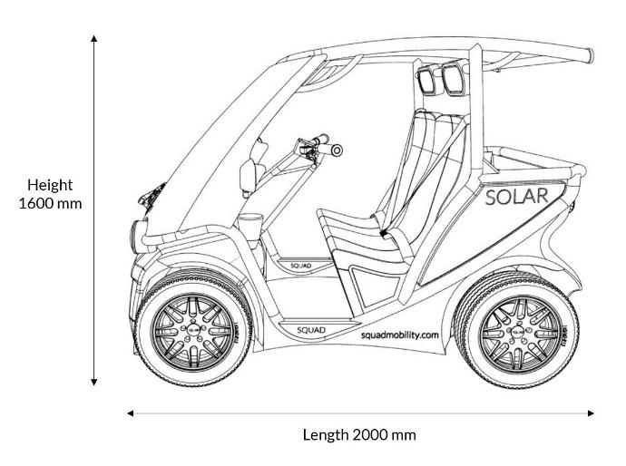 2022 Squad 2 Seated Solar City Car Price, Overview, Review & Photos ...